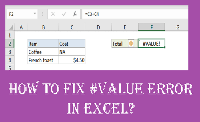 Effective Fixes For VALUE Error In Excel Spreadsheet